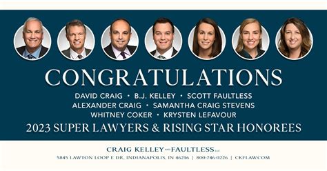 2023 Super Lawyer And Rising Stars Honorees