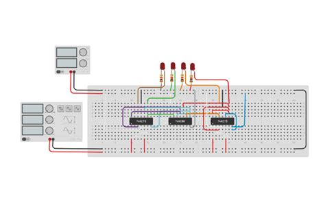 Circuit Design Contador De 4 Bits Tinkercad