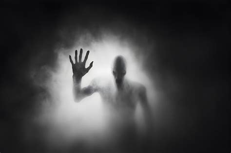 Shadowy Obscured Outline Of A Terrifying Nightmarish Paranormal Entity