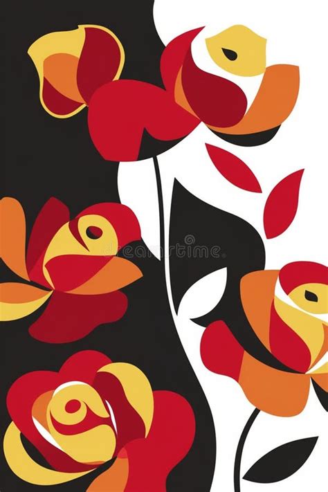 Rose Flowers Seamless Pattern  Stock Illustration Illustration Of