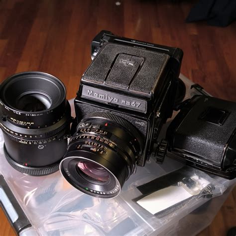 Mamiya Rb67 With 90mm Sekor C And Instax Sq Back Photography Cameras