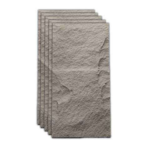 Rectangular Ceramic Textured Straight Edge Singular Tile Stacked Stone