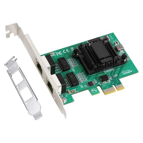 2 Port Gigabit PCIe Network Card 1000M Dual Ports PCI Express Ethernet