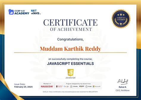 nxtwave javascript webdevelopment mernstack codingjourney