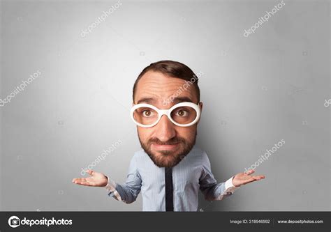 Person With Small Face Big Head
