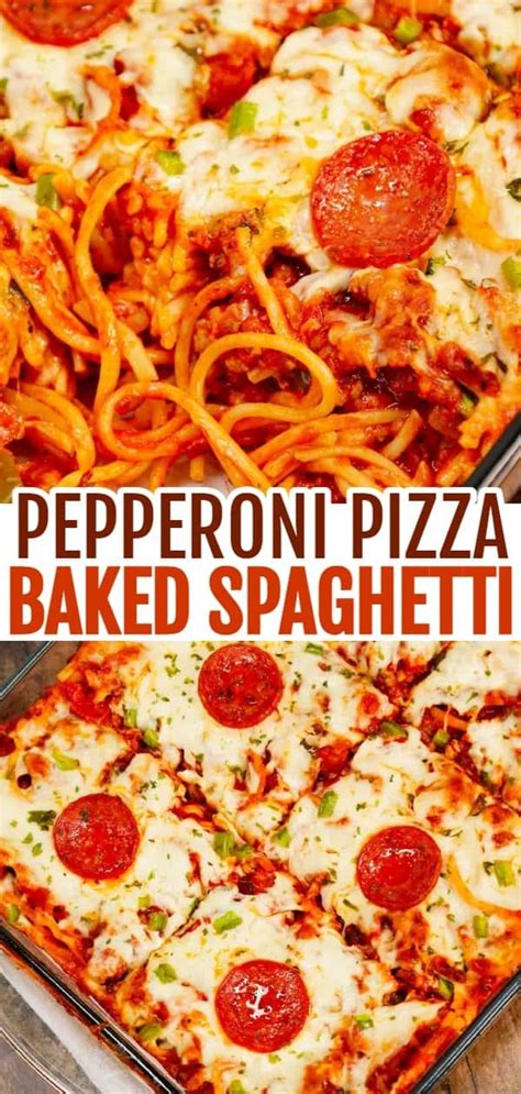 Pizza Baked Spaghetti Is A Hearty Spaghetti Recipe Loaded With Italian