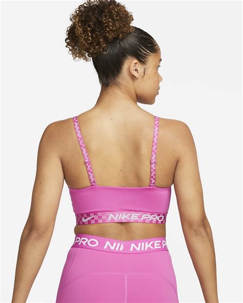Nike Pro Indy Womens Light Support Padded Bandeau Sports Bra Nike Il