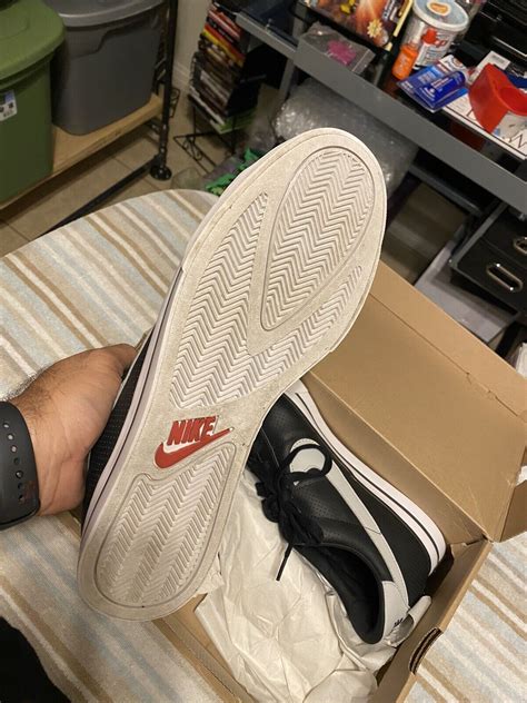 Nike Sweet Classic Leather Sneakers Blackwhite Gem