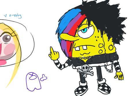 Emo Spongebob By Massacresoldier On Deviantart