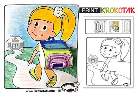 Krokotak School Printable Templates I School School Bags Back To