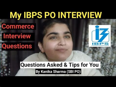 IBPS PO INTERVIEW EXPECTED QUESTIONS FOR COMMERCE GRADUATES TIPS YouTube