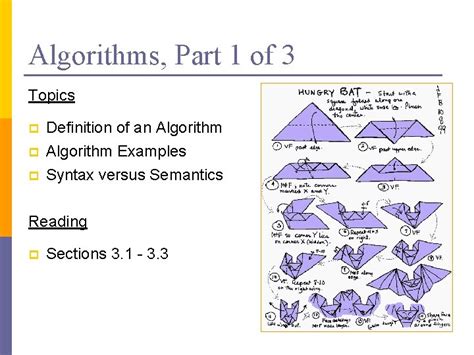 Algorithms Part 1 Of 3 Topics P P
