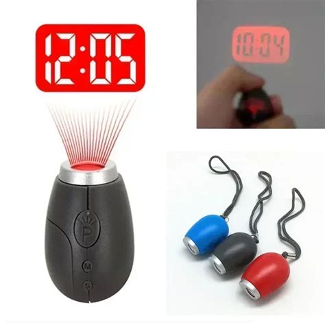 Mini Ta Nabilir LED Dijital Projeksiyon Alar Saat Anahtar Zincirleri