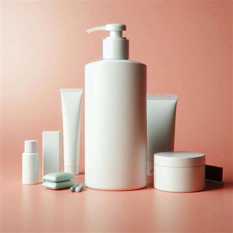Premium Photo Plain Skincare Set