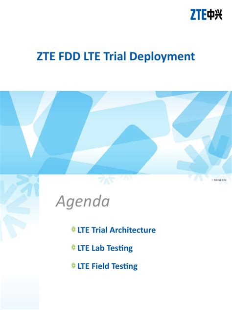 Zte Fdd Lte Trial Deployment Testing Gui Pdf Lte Telecommunication Mobile Telecommunications