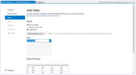 The Results Of Table And Column To Predict Label Options Lost For Sql · Issue 1402