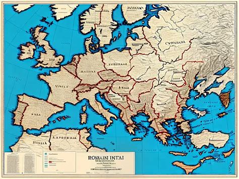 Colorindo o Império Romano Mapa para Imprimir