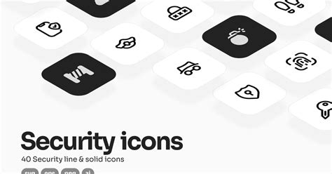 Security Ui Icons Icons Ft Alarm And Bomb Envato
