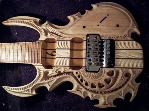 Unique Guitar Body Shape Displayed