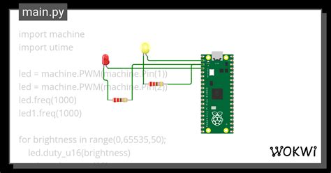 Blink With Micropython Copy Wokwi Esp32 Stm32 Arduino Simulator