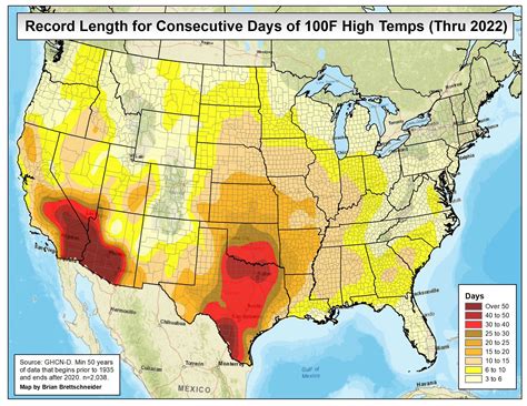 Brian Brettschneider On Twitter Map Showing The Record Length For Consecutive Days Of F Or
