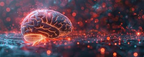 Premium Photo Digital Artwork Of A Human Brain Depicted As A Glowing Neural Network Symbolizing AI