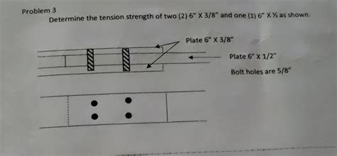 solved oblem 3 determine the tension strength of two 2