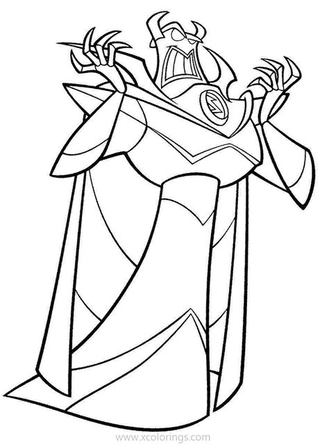 Disney Villains Coloring Pages Emperor Zurg From Toy Story