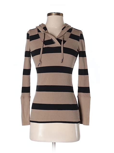 Calvin Klein Stripes Tan Thermal Top Size S 62 Off Thredup