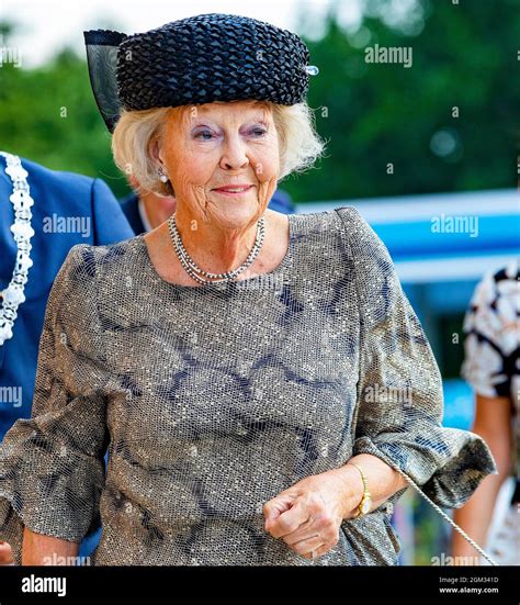 Princess Beatrix At The Opening Of The Veilige Veste Of Care