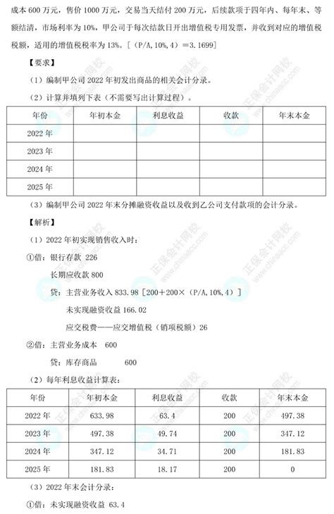 【答案下载】高志谦2022版中级会计实务母题——收入 中级会计职称 正保会计网校
