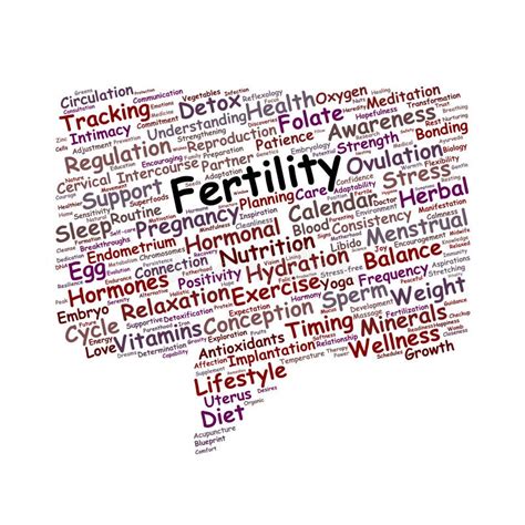 Nube De Palabras De Fertilidad Stock de ilustración Ilustración de