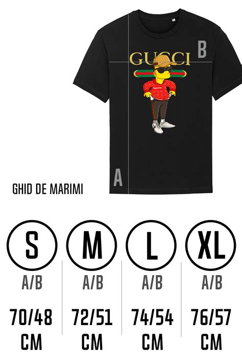 Tricou Simpsons Bart Imbracat In Gucci Unisex 100 Bumbac Negru L