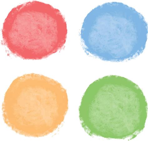 Brush Texture Circle Clipart Set On White Background 67818063 Vector