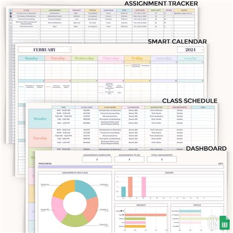 Assignment Tracker For Students Smart Calendar Academic Student