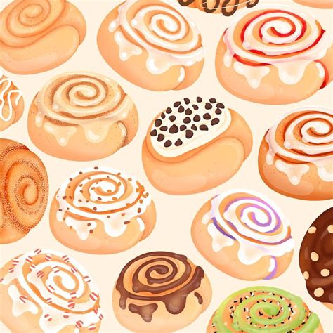 Cute Kawaii Printable Cinnamonroll Clipart