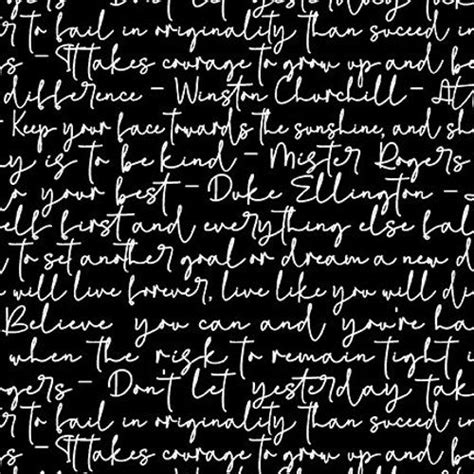 All Or Nothing White On Black Script 703081557394