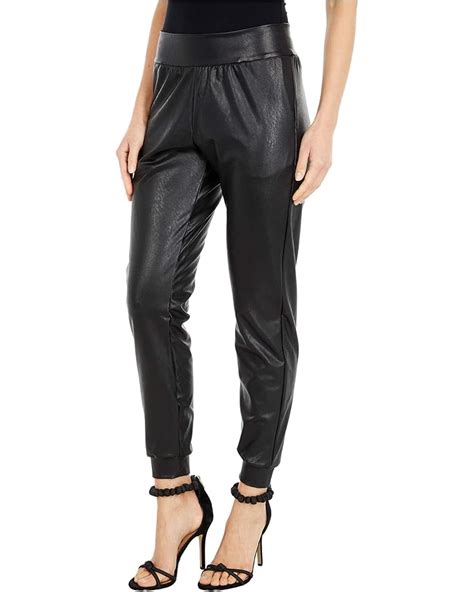 Womens Commando Faux Leather Joggers Slg45