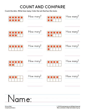 Count And Compare Part 5 PrimaryLearning Org