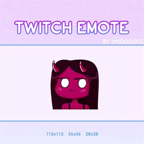 Twitch Emotes Devil Girl Etsy