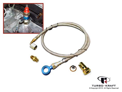 Turbocharger Oil Feed Line Set Garrett Turbokraft