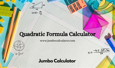Quadratic Formula Calculator Solve Equations Instantly