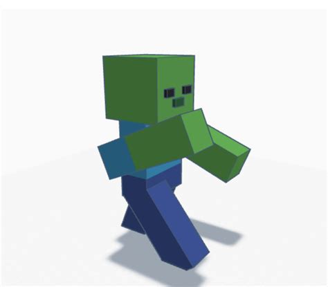 Stl File Zombie Minecraft Zombie 🧟・3d Printing Model To Download・cults