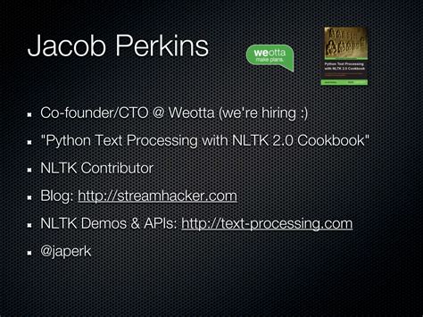 NLTK In 20 Minutes PPT