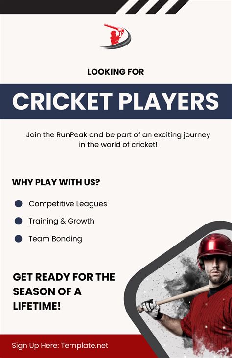 Free Cricket Templates To Edit Online