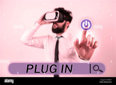 Writing Displaying Text Plug In Word Written On Putting Device Into