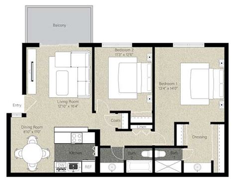 Floor Plans Of The Woods Apartments In San Jose Ca