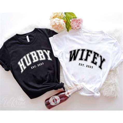 Hubby And Wifey 2023 SVG Est 2023 Svg Bride And Groom SVG Inspire