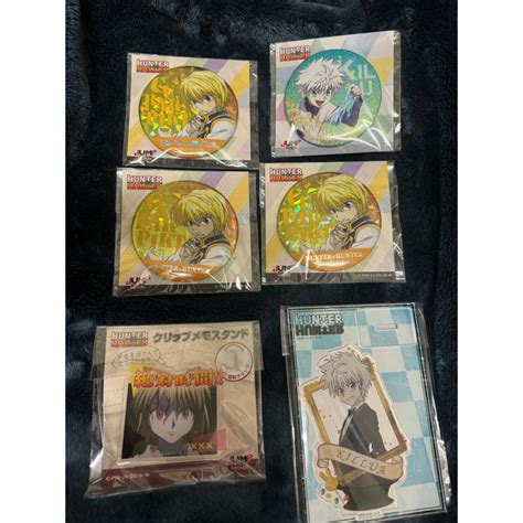 Cc日本代購🔆 獵人hunterxhunter 十週年奇犽西索庫拉皮卡立牌徽章閃徽memo夾 蝦皮購物
