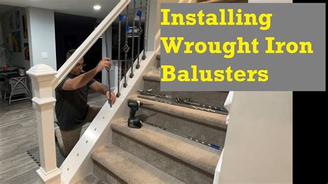 How To Install Wrought Iron Balusters Youtube